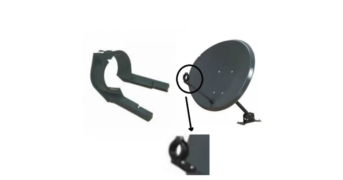 Buy Elliptical Ku DTH LNB Holder / Bracket / Clamp / Claimp for DTH ...